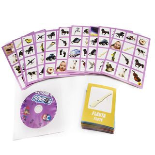 Lotería De Sonidos bilingue Con CD – Tic Tac Toy